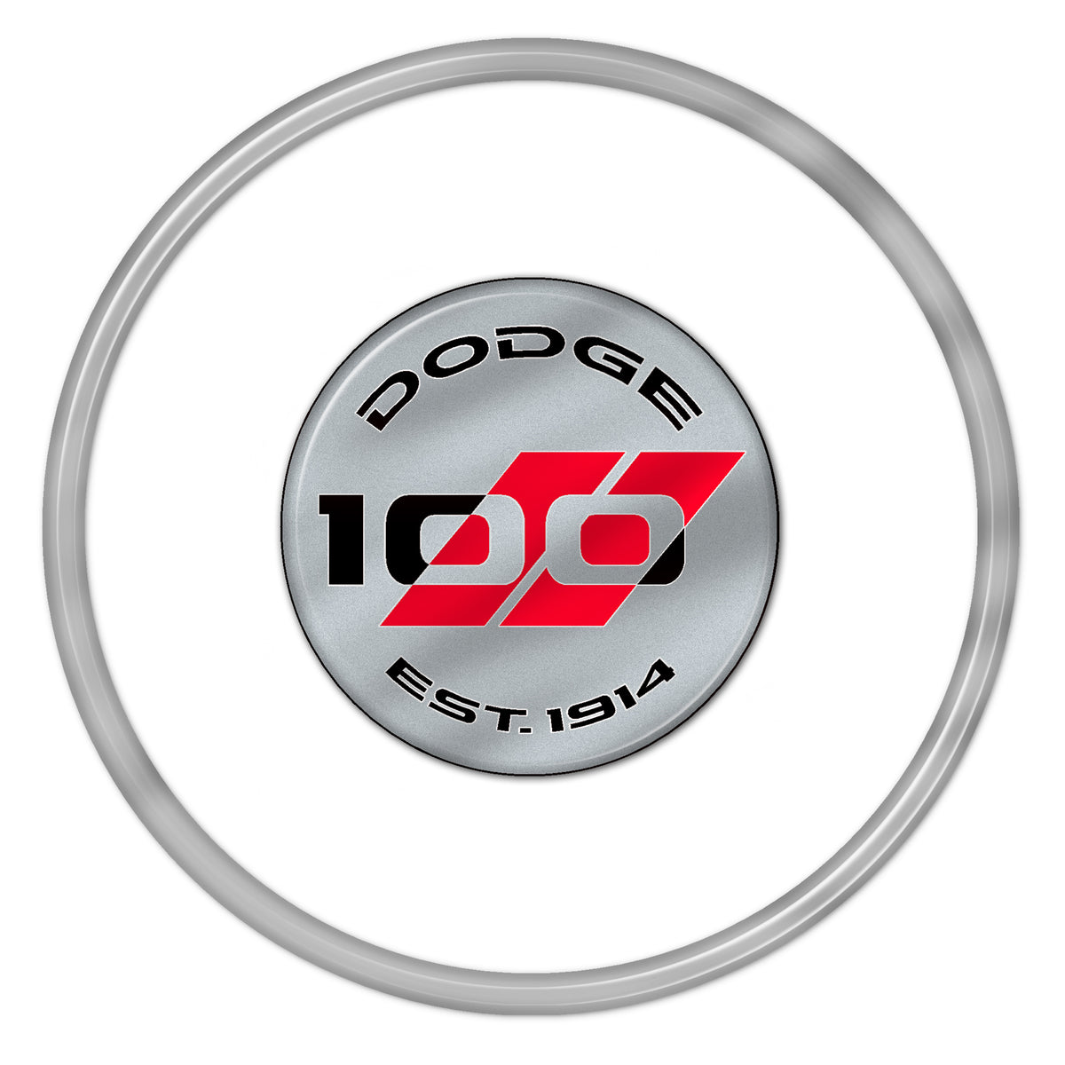 Silver "EST 1914" Steering Wheel Center Badge – ReBadge Design and Graphics