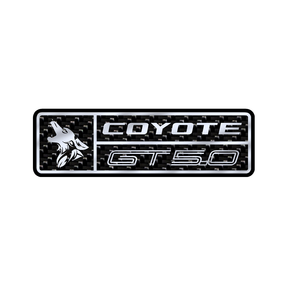 Carbon Fiber COYOTE Dash Badge – ReBadge Design and Graphics